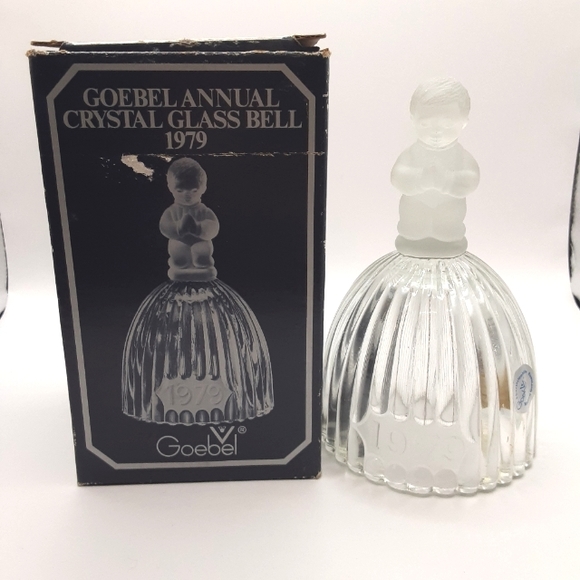 Goebel | Holiday | Vintage Goebel 979 Crystal Glass Bell Handle Is ...